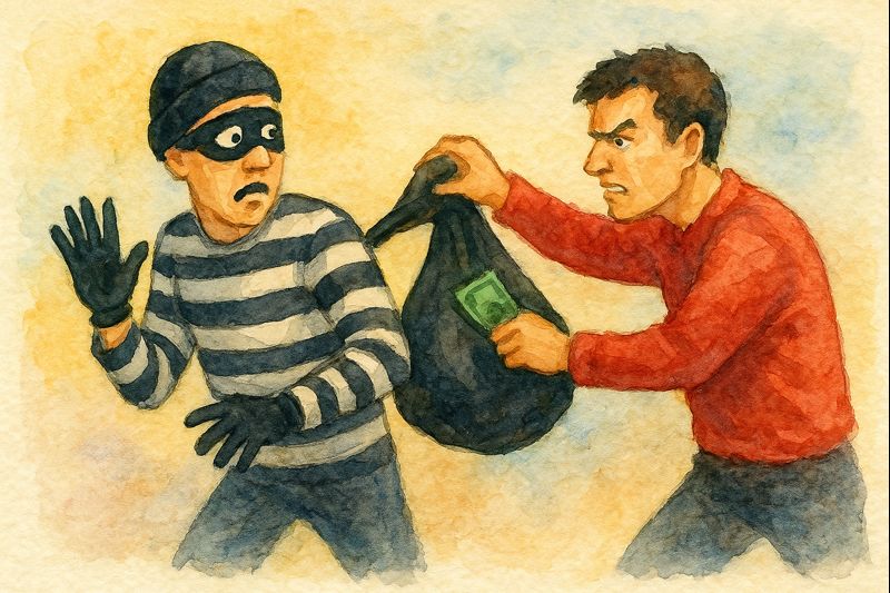 A burglar in Bengaluru is robbed of his loot, so to avoid bad luck, he ...